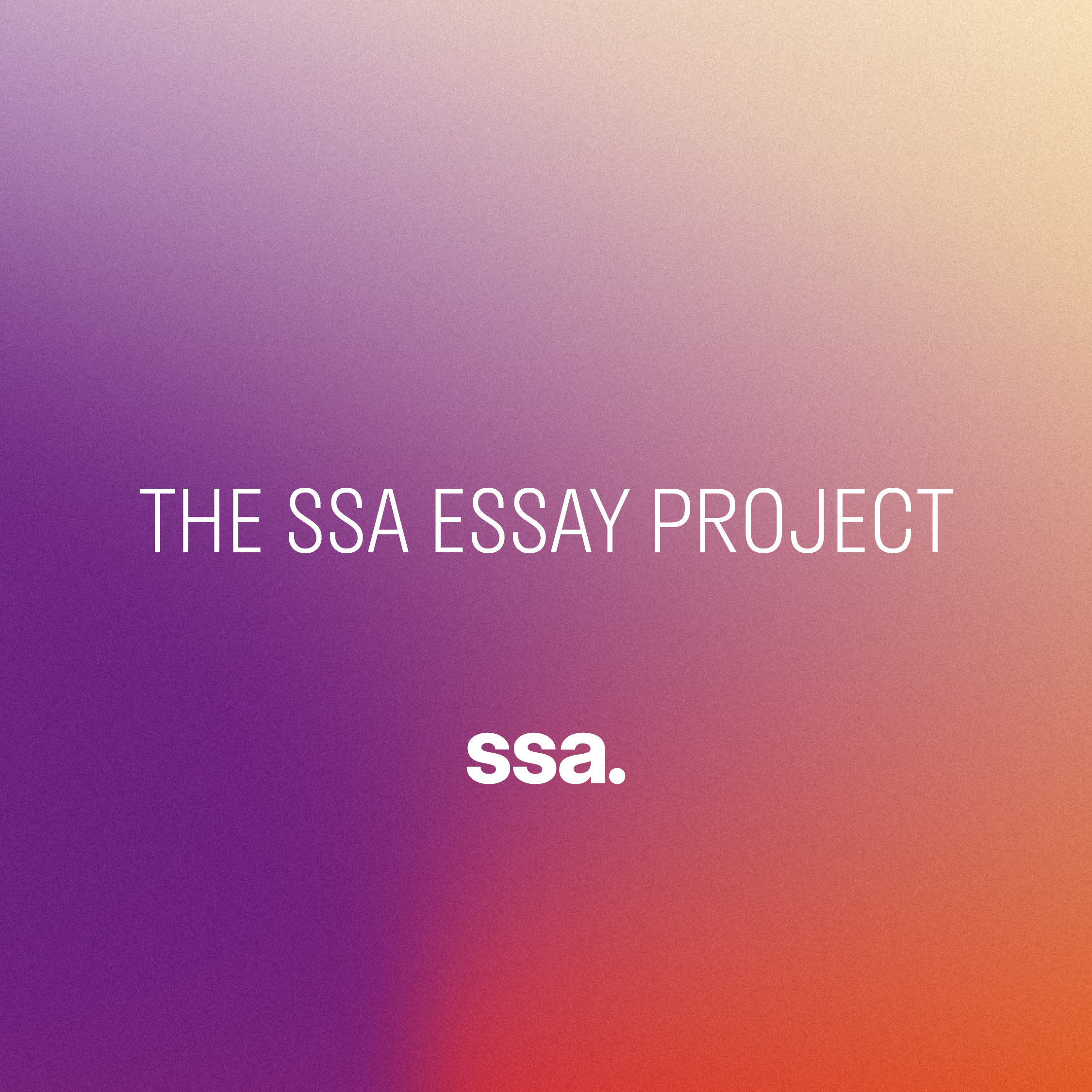 THE SSA ESSAY PROJECT | Society of Scottish Artists